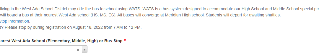 Bussing Registration – Select Nearest School | Meridian Technical ...